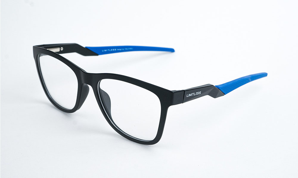 Limitless Matte Black Square Eyeglasses | Durable TR Frames