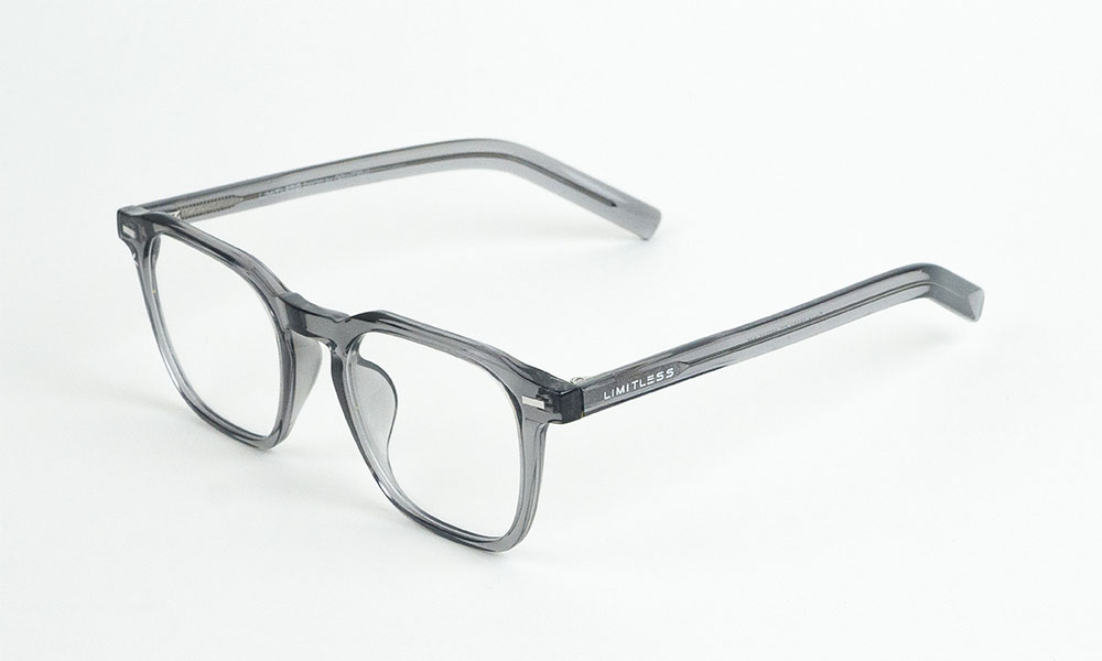 Square Transparent Grey Eyeglass | Elegant Prescription Frames